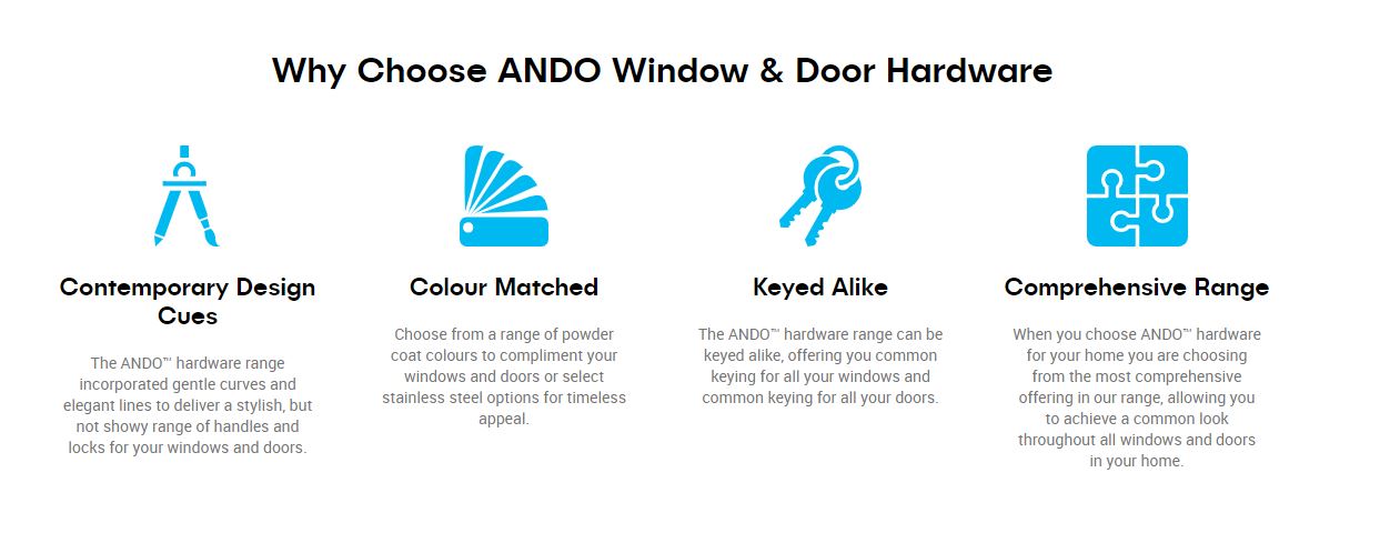 High-Performance ANDO™ Hardware in Sydney | Abbey Aluminium